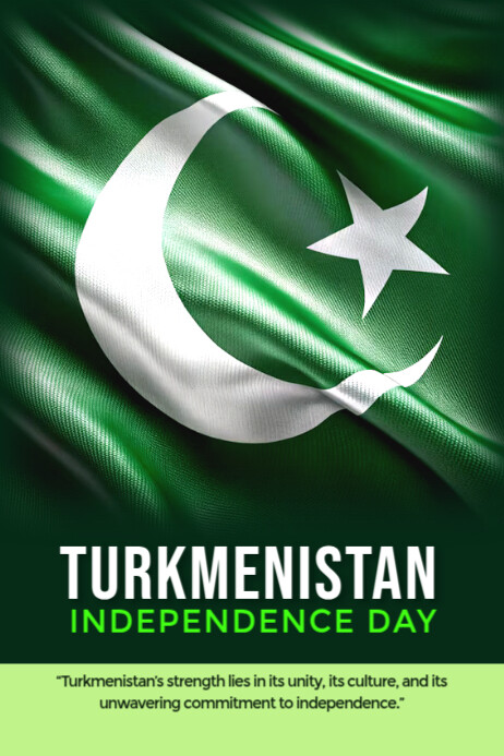 TURKMENISTAN independence Template | PosterMyWall