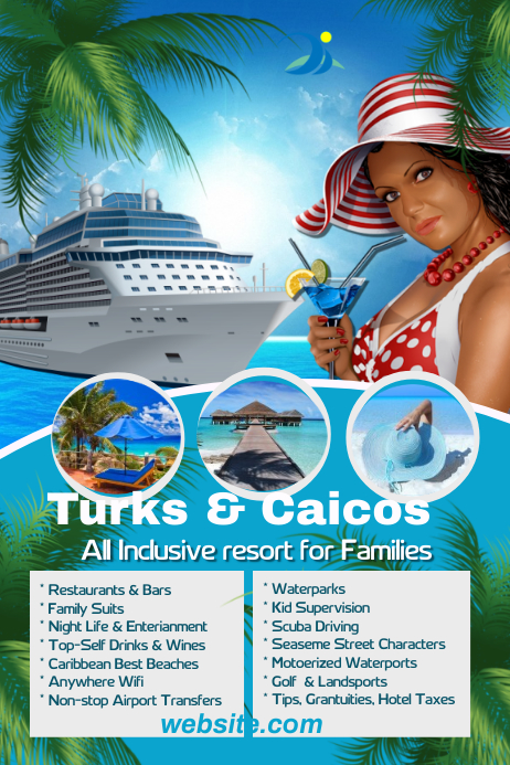 Turks and Caico Template | PosterMyWall