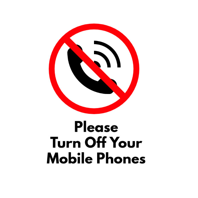 turn off your phone flyer (1) Template | PosterMyWall