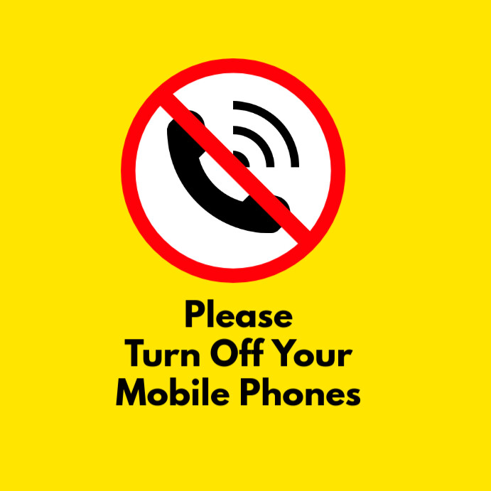turn off your phone flyer (2) Template | PosterMyWall