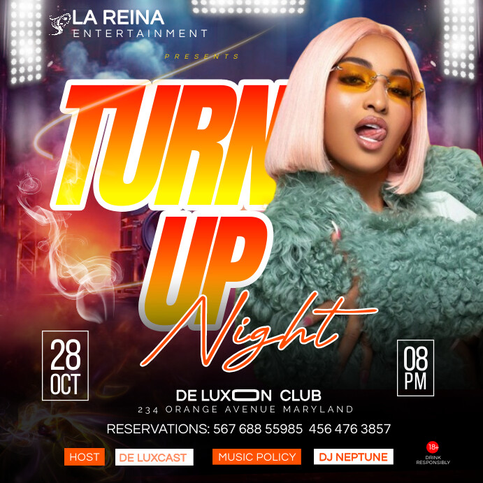 Copy of TURN UP | PosterMyWall