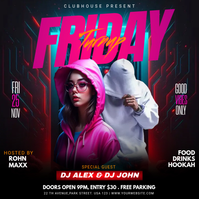 turn up party Template | PosterMyWall