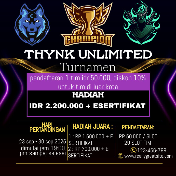 turnamen game Template | PosterMyWall