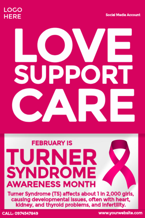 Turner Syndrome Awareness Month Ad Template | PosterMyWall