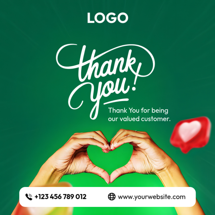 Copy of Turquoise Customer Appreciation Instagram Post | PosterMyWall