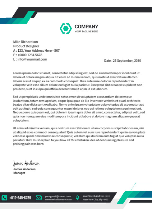 Turquoise Header Template | PosterMyWall