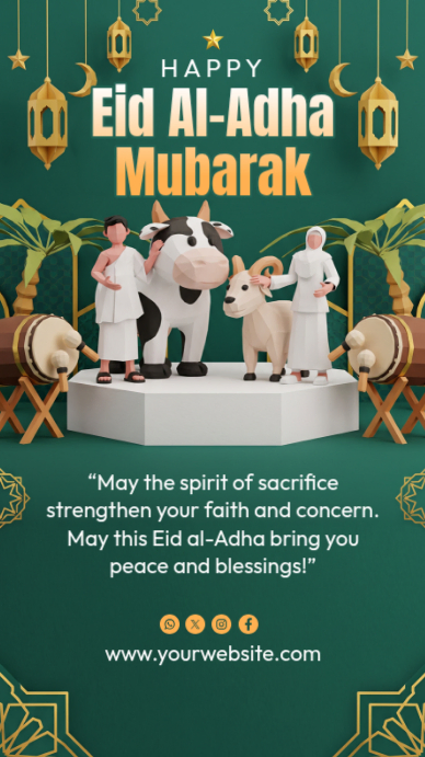 Eid Al-adha Facebook Story Template | PosterMyWall