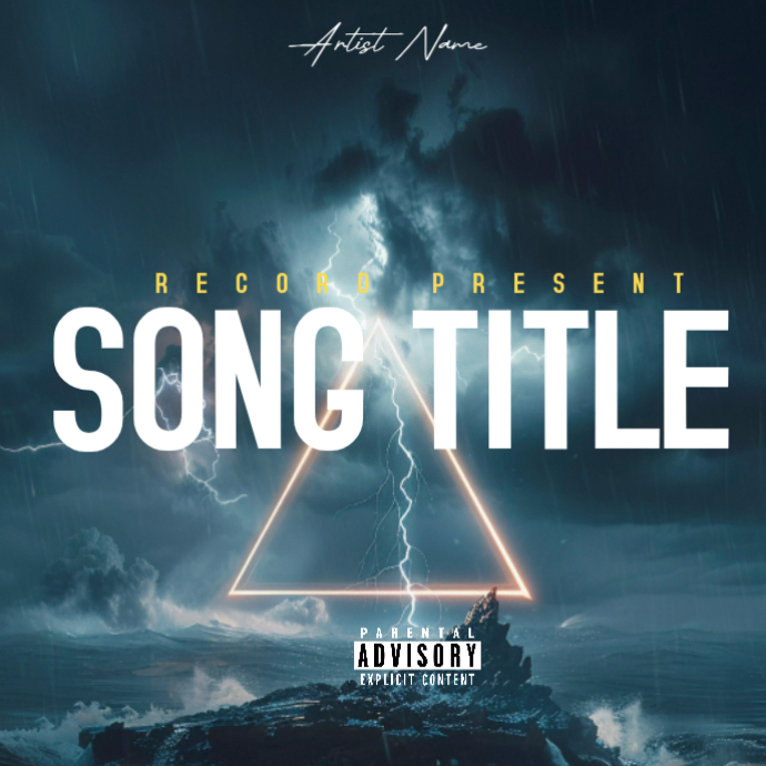 Turquoise Music Album Cover Album Cover Template | PosterMyWall