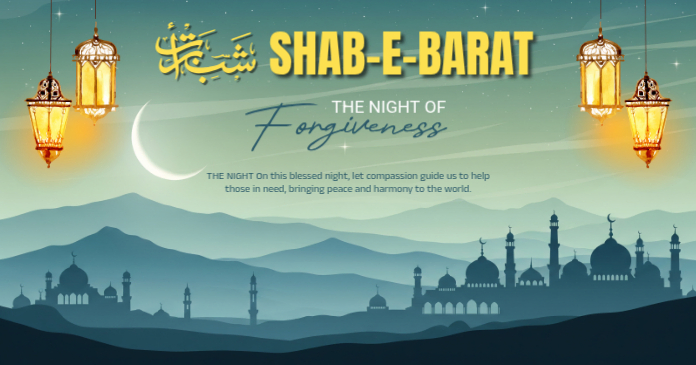 Turquoise Shab-e-Barat Facebook Shared Image Template | PosterMyWall