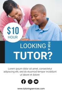 tutoring service flyer Template | PosterMyWall