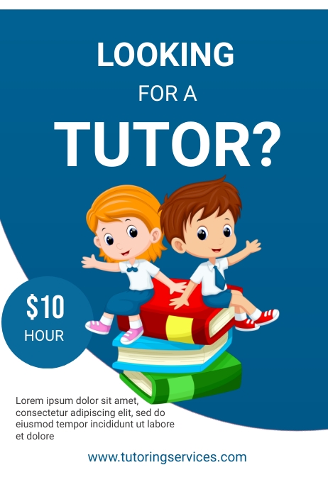 tutoring service flyer Template | PosterMyWall