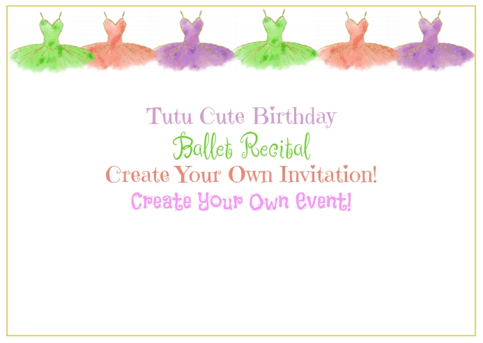 Copy of Tutu Template | PosterMyWall
