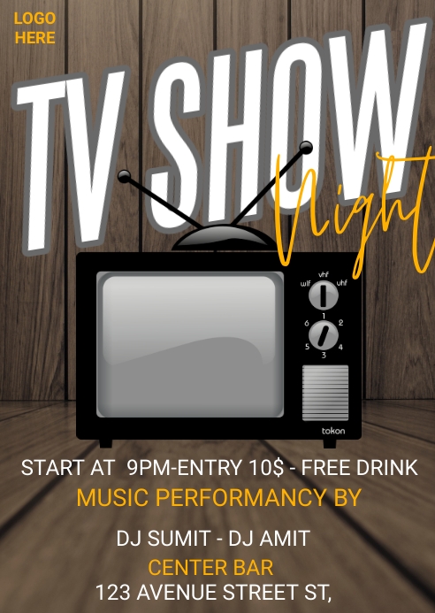 Copy of TV show event flyer template | PosterMyWall