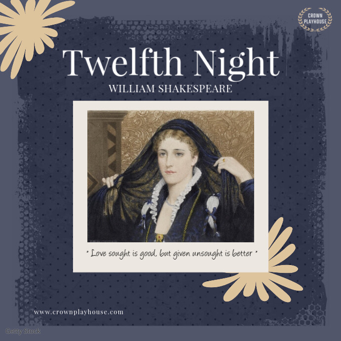 Twelfth Night Shakespeare Post Template | PosterMyWall