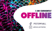 Twitch Overlay Red Offline Banner Template | PosterMyWall