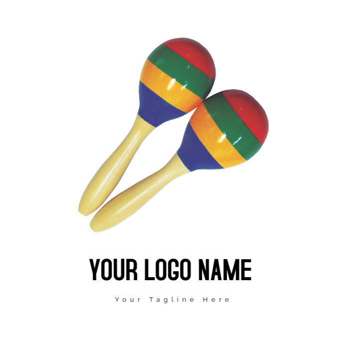 Two Assorted-color Maracas Logo Template | PosterMyWall