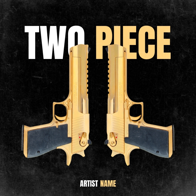 TWO PIECE golden gun album cover art v.1 Templat | PosterMyWall