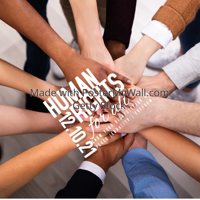 Copy of Type Human Rights Day Ad | PosterMyWall