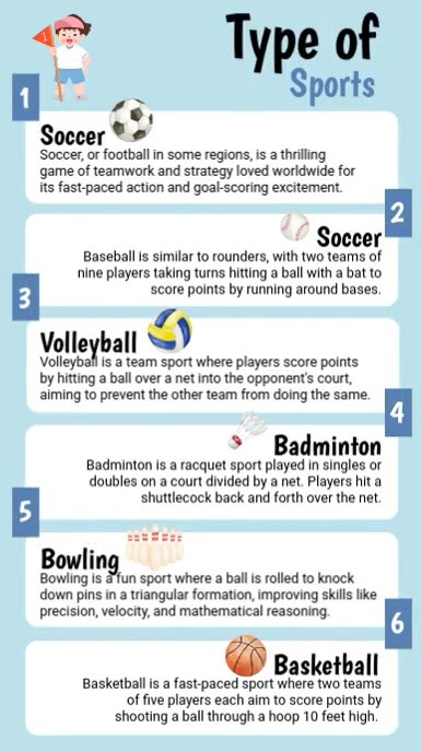 Copy of Types Sports | PosterMyWall