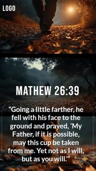 Typographic “matthew 26:39 – Jesus’ Prayer, Arrest And Crucifixion ...