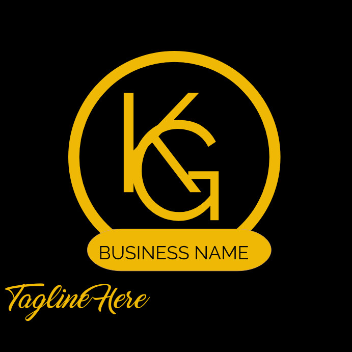 Copy of Typographic Black Logo Design | PosterMyWall