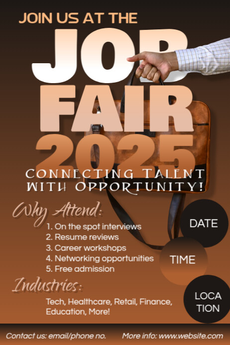 Job Fair Poster Template | PosterMyWall