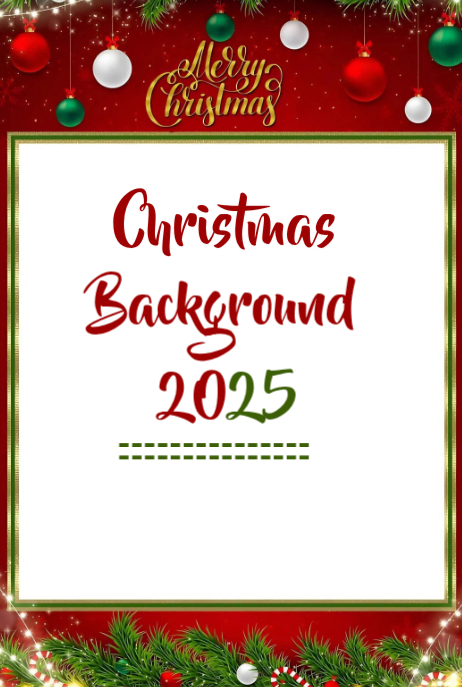 Typographic Christmas Background Poster Template | PosterMyWall