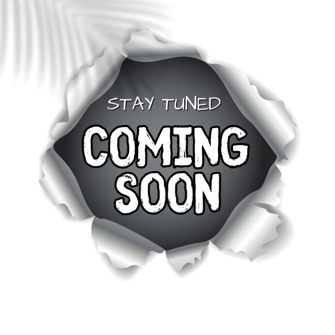 Typographic Coming Soon Announcement Notification Posters Instagram ...