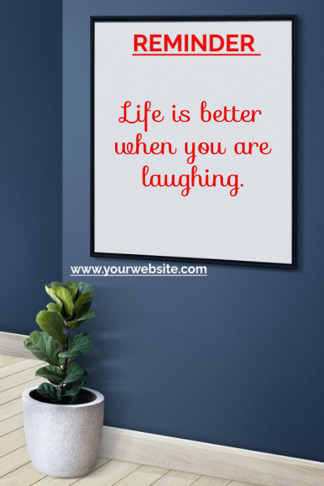 Typographic Daily Reminder Poster Template | PosterMyWall