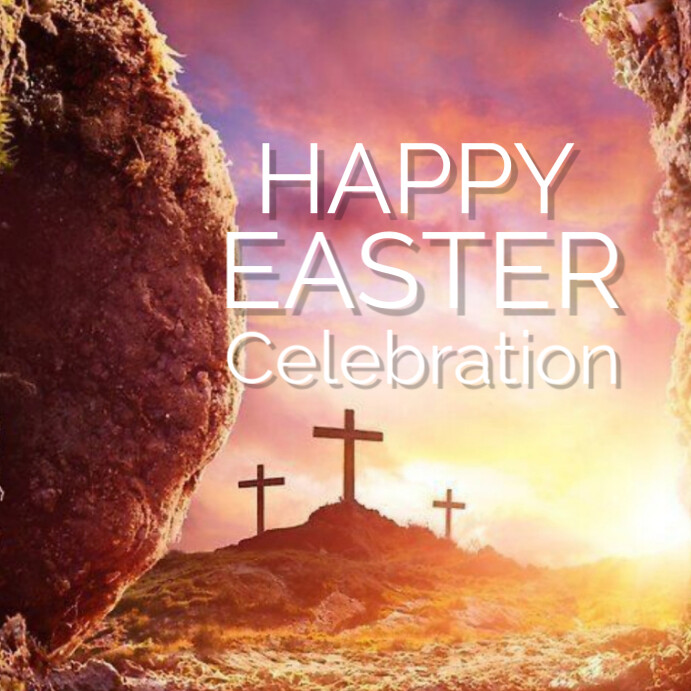 Typographic Easter Wishes Design Template | PosterMyWall