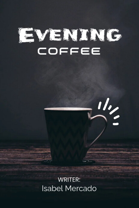 Copy of Typographic Evening Coffee And Morning Coffee Poster | PosterMyWall