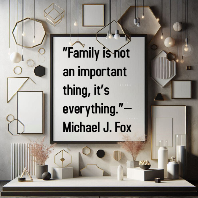 Typographic Family Love Quote Instagram Post Template | PosterMyWall