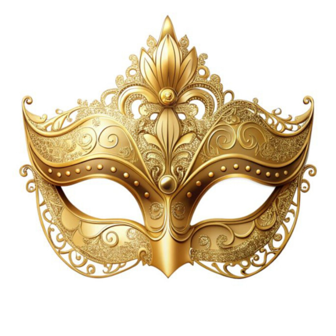 Typographic Golden Masquerade Cham Instagram Post Template | PosterMyWall