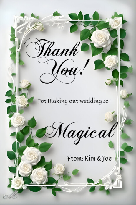 Typographic Guest Appreciation Card Poster Template | PosterMyWall