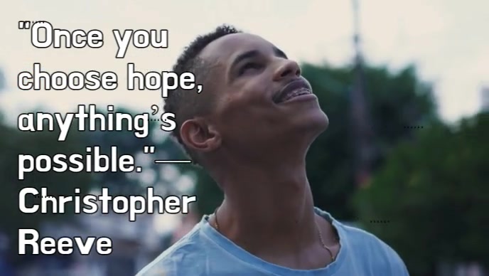 Typographic Hope Quote Youtube Thumbnail Template | PosterMyWall