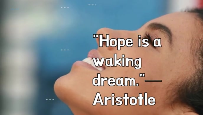 Typographic Hope Quote Youtube Thumbnail Template | PosterMyWall