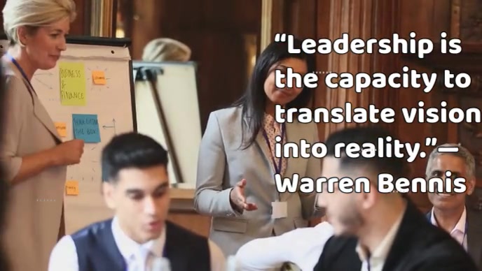 Plantilla de Typographic Inspirational Leadership Quote Youtube ...