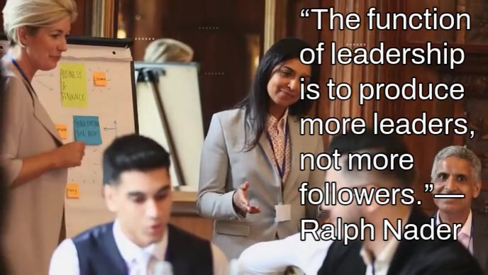 Typographic Inspirational Leadership Quote Youtube Thumbnail Template ...