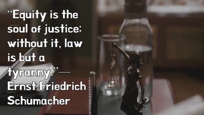 Typographic Justice & Equity Quote Youtube Thumbnail Template ...
