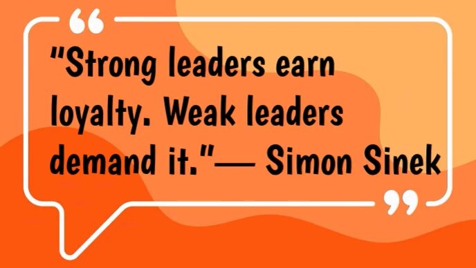 Typographic Leadership Quote Youtube Thumbnail Template | PosterMyWall