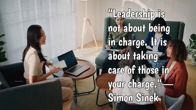 Typographic Leadership Quote Youtube Thumbnail Template | PosterMyWall