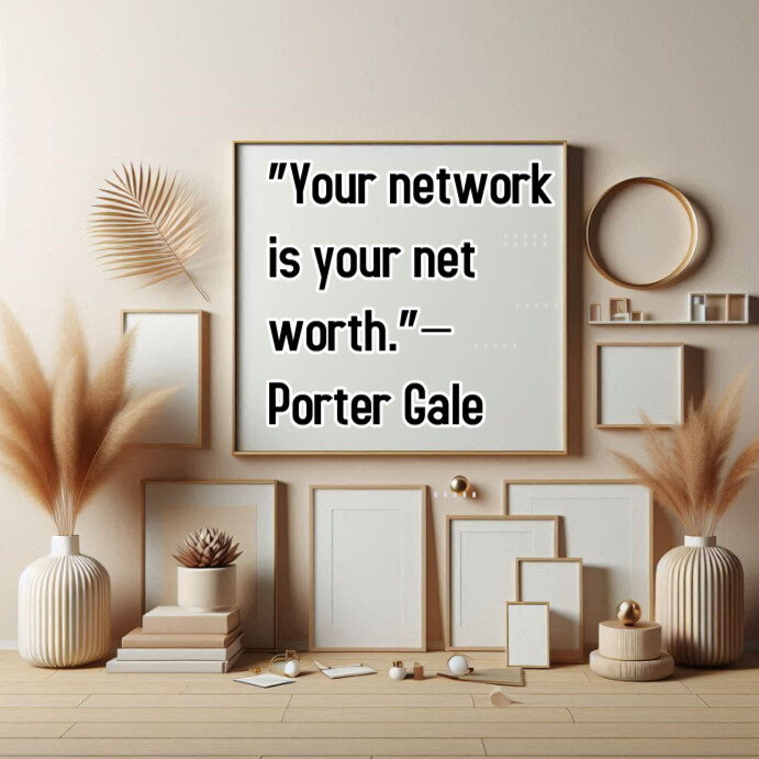 Typographic Marketing And Network Quote Instagram Post Template ...