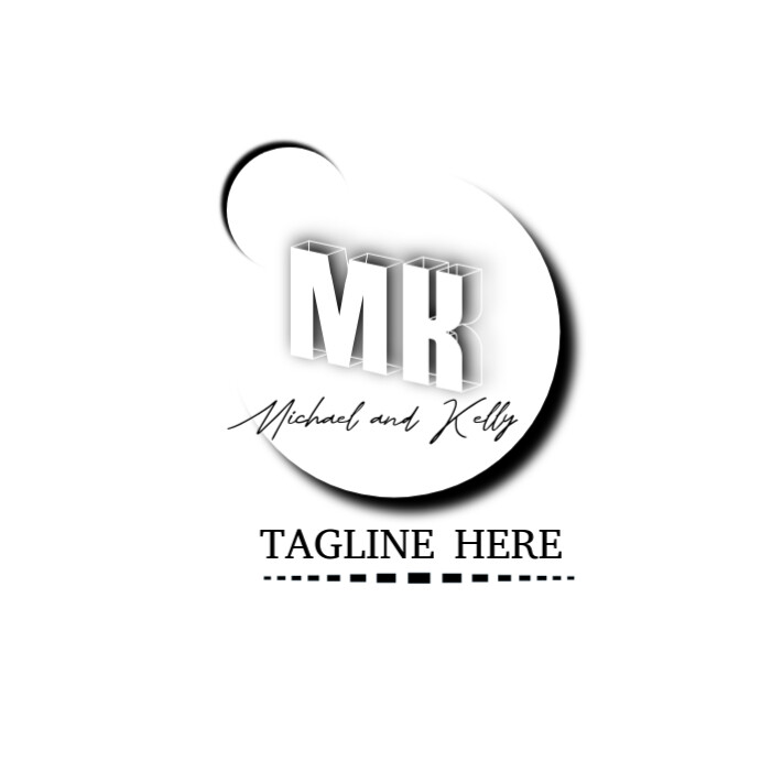 Plantilla de Typographic Mk Logo Design Instagram Post | PosterMyWall