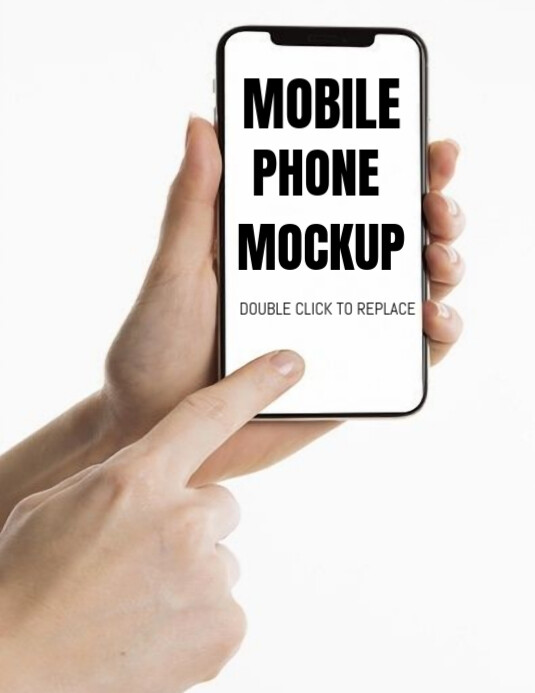Typographic Mobile Phone Mock Ip Flyer (us Letter) Template | PosterMyWall