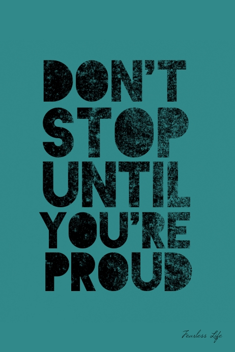 Typographic modern motivation poster design Template | PosterMyWall