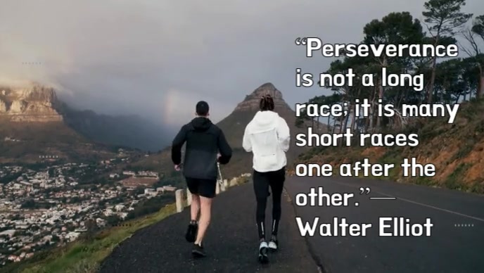 Typographic Motivation & Perseverance Quote Youtube Thumbnail Template ...