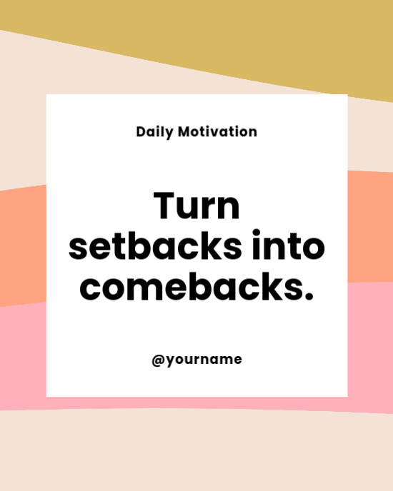 Modèle Typographic Motivational Inspirational Reminder Quote Saying ...