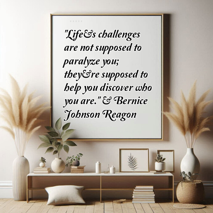 Typographic Motivational Quote About Overcoming Obstacles Instagram ...