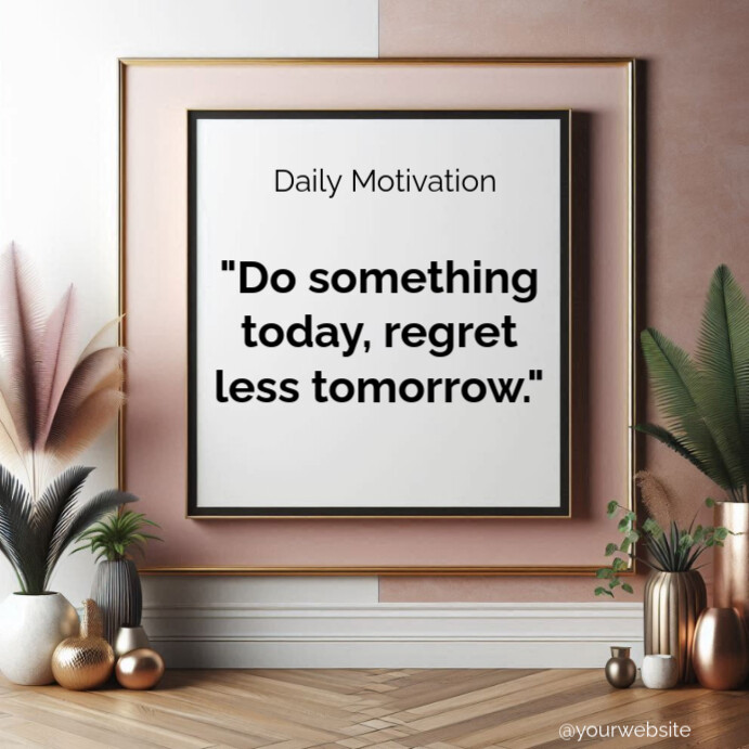 Modèle Typographic Motivational Quotes About Success Square (1:1 ...