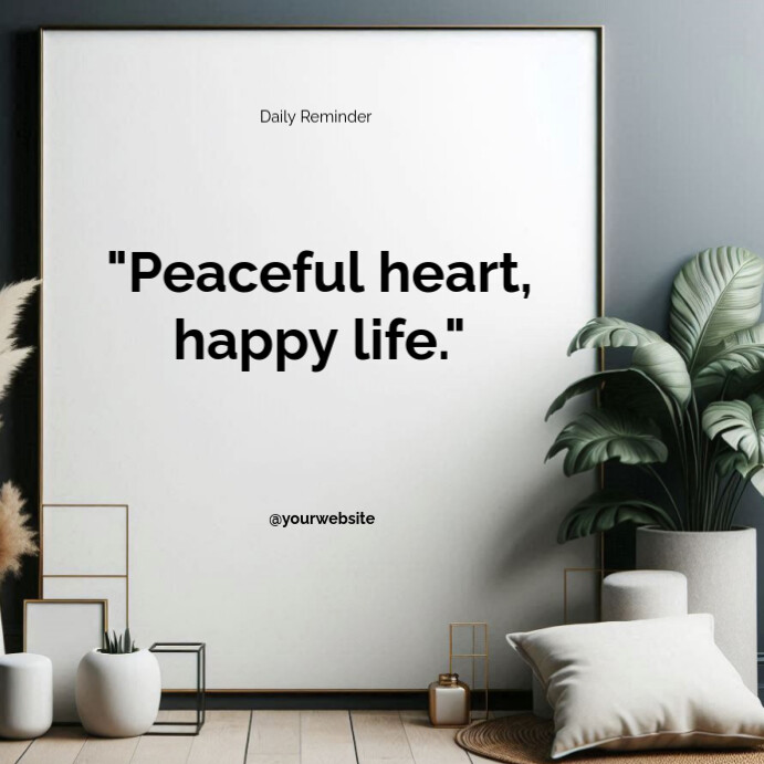 Typographic Motivational Quotes Square (1:1) Template | PosterMyWall